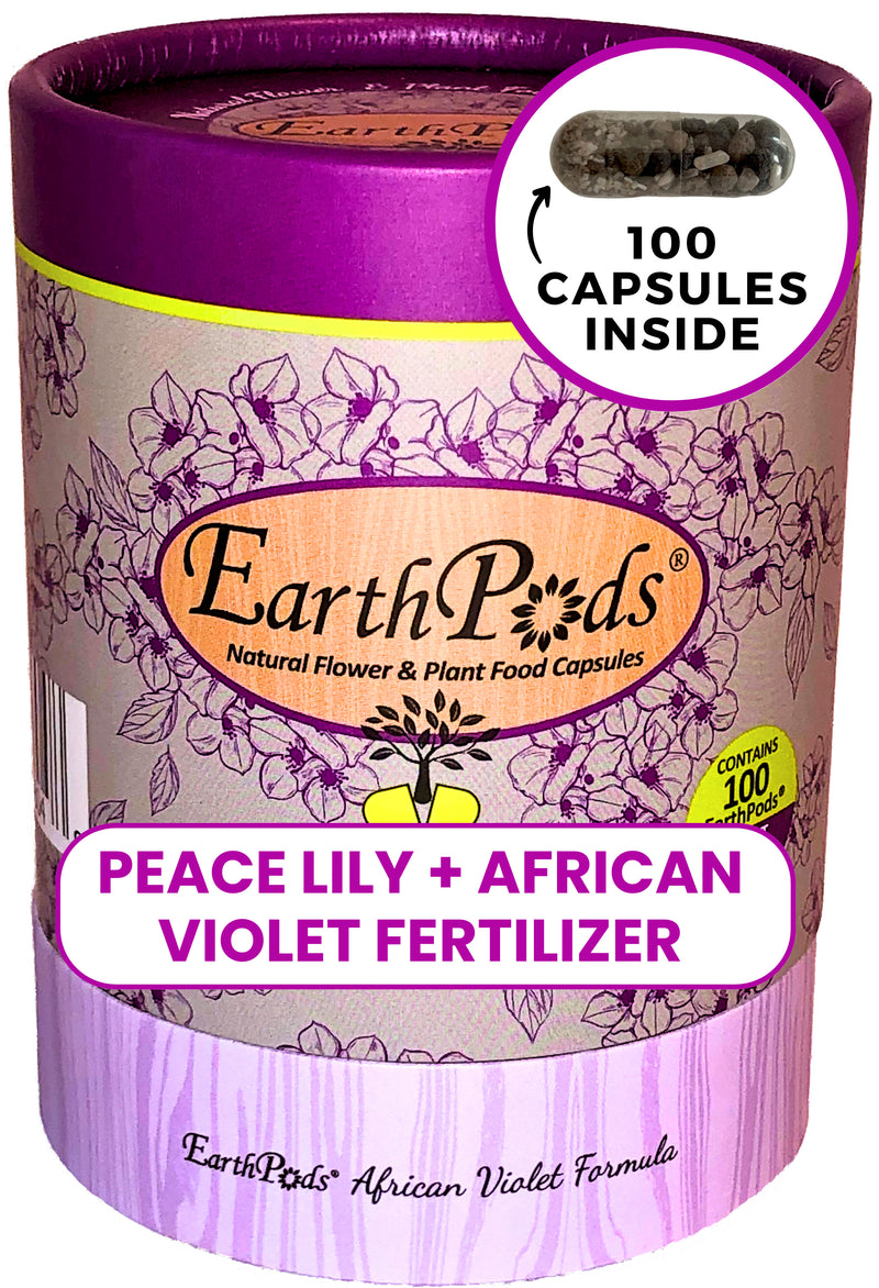 EarthPods® AFRICAN VIOLET Organic Plant Food Capsules | Earthworm ...