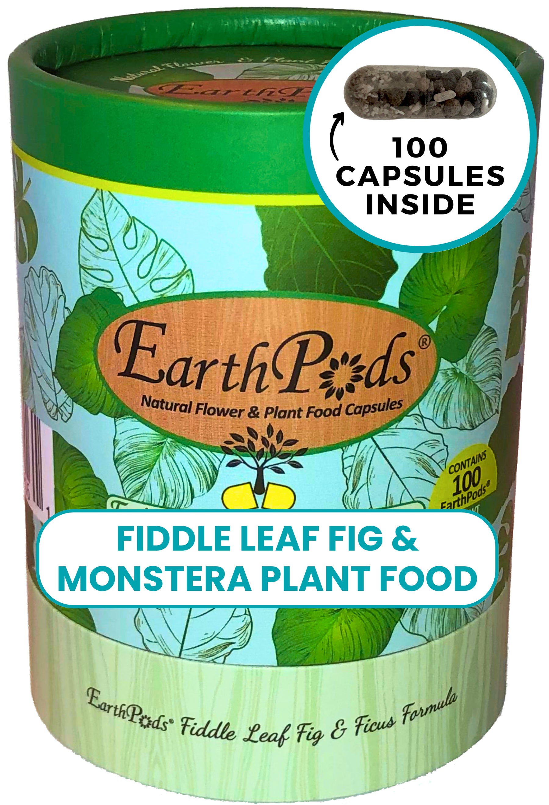 EarthPods® FIDDLE LEAF FIG & FICUS Organic Plant Food Capsules ...