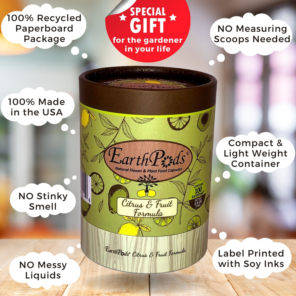 EarthPods® CITRUS & FRUIT Organic Plant Food Capsules | Earthworm ...