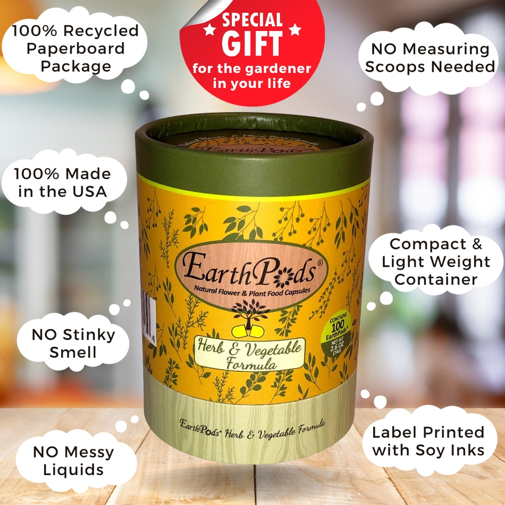 EarthPods® HERB Organic Plant Food Capsules | Earthworm Technologies ...