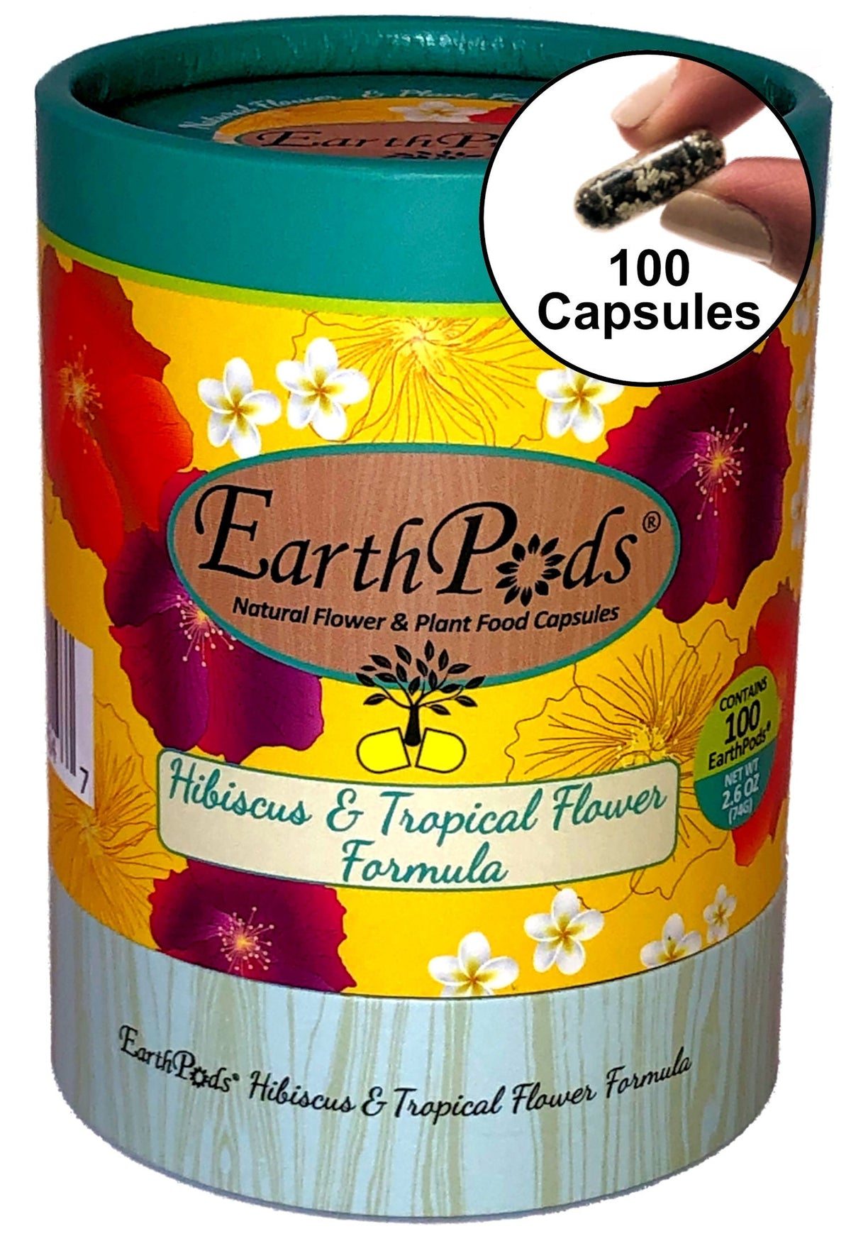 EarthPods® HIBISCUS & TROPICAL FLOWER Organic Plant Food Capsules ...