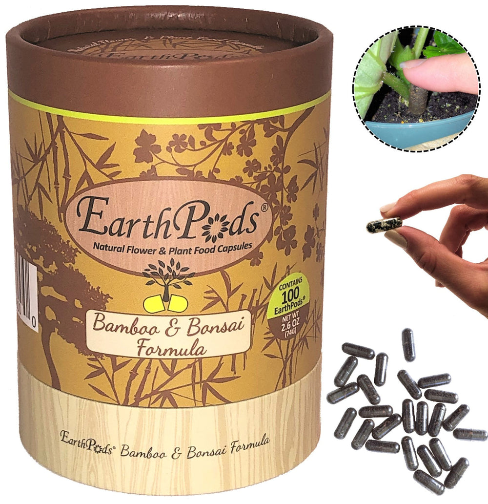 EarthPods® BAMBOO + BONSAI Organic Plant Food Capsules | Earthworm ...